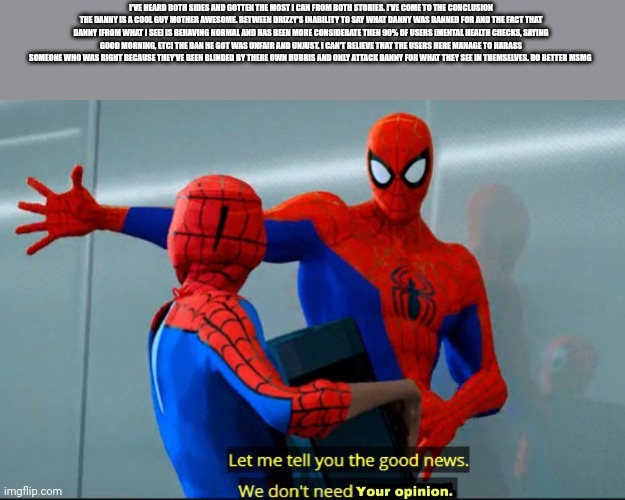 Temp fits the copypasta...brought up some decent points, but just n o ...