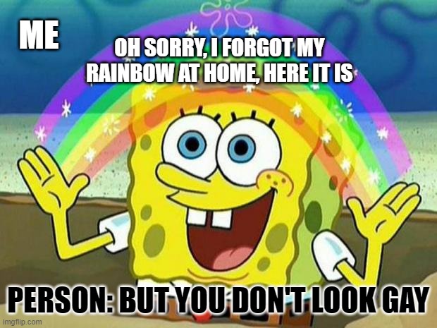 spongebob rainbow - Imgflip