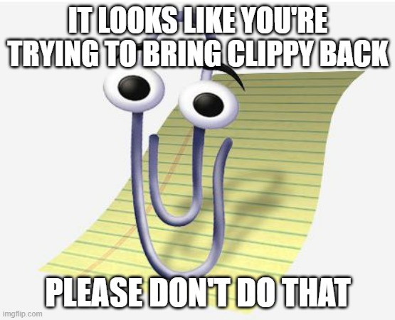 Microsoft Paperclip - Imgflip