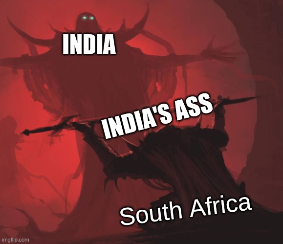 Man giving sword to larger man - Imgflip