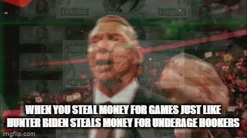 Stealing money for games like Hunter - Imgflip