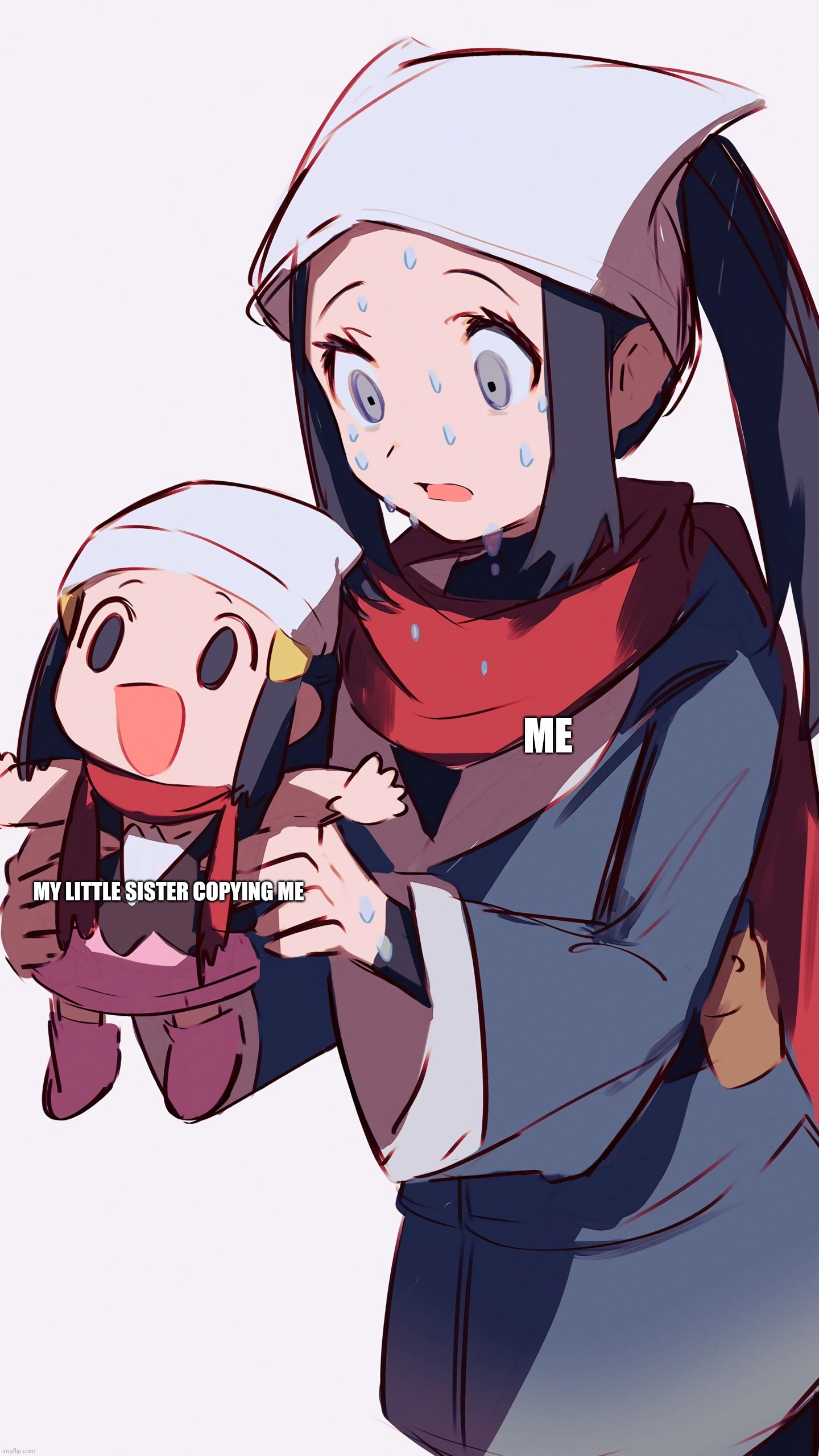 Akari and Dawn - Imgflip