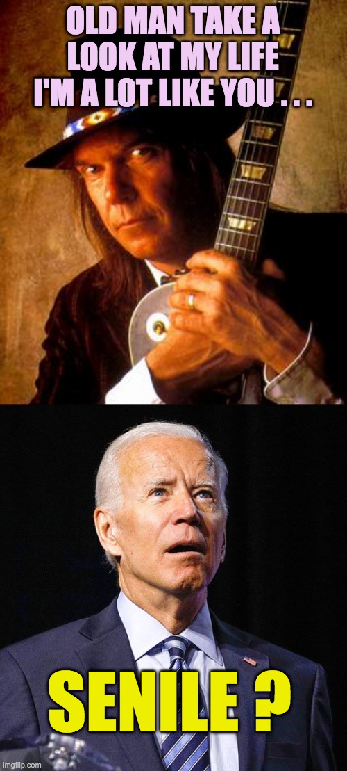 Neil compares himself to Joe. Joe understands this one. - Imgflip