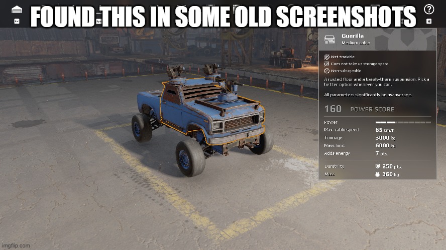 this was back when i 1st played crossout - Imgflip