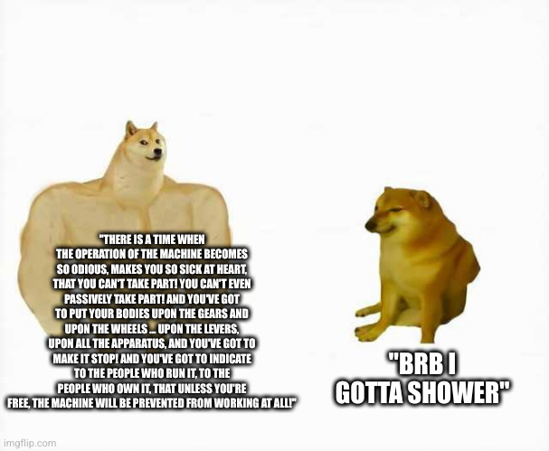 Strong dog vs weak dog - Imgflip