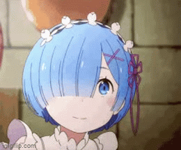 here have a cute rem gif :) - Imgflip