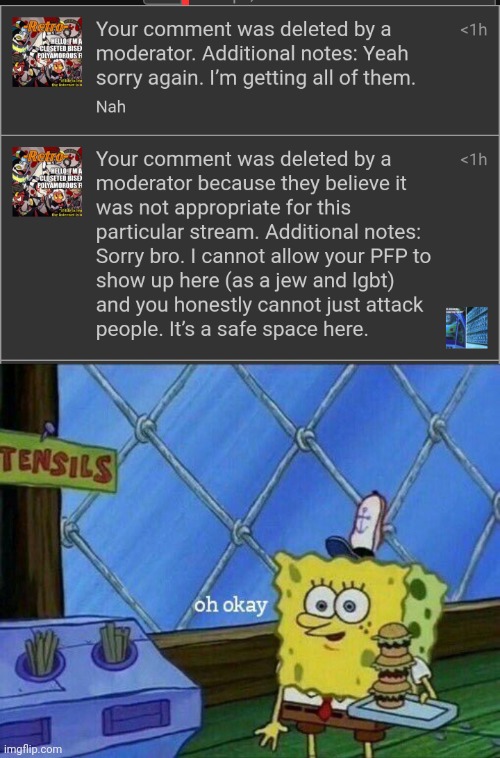 Got banned from a stream for my pfp - Imgflip