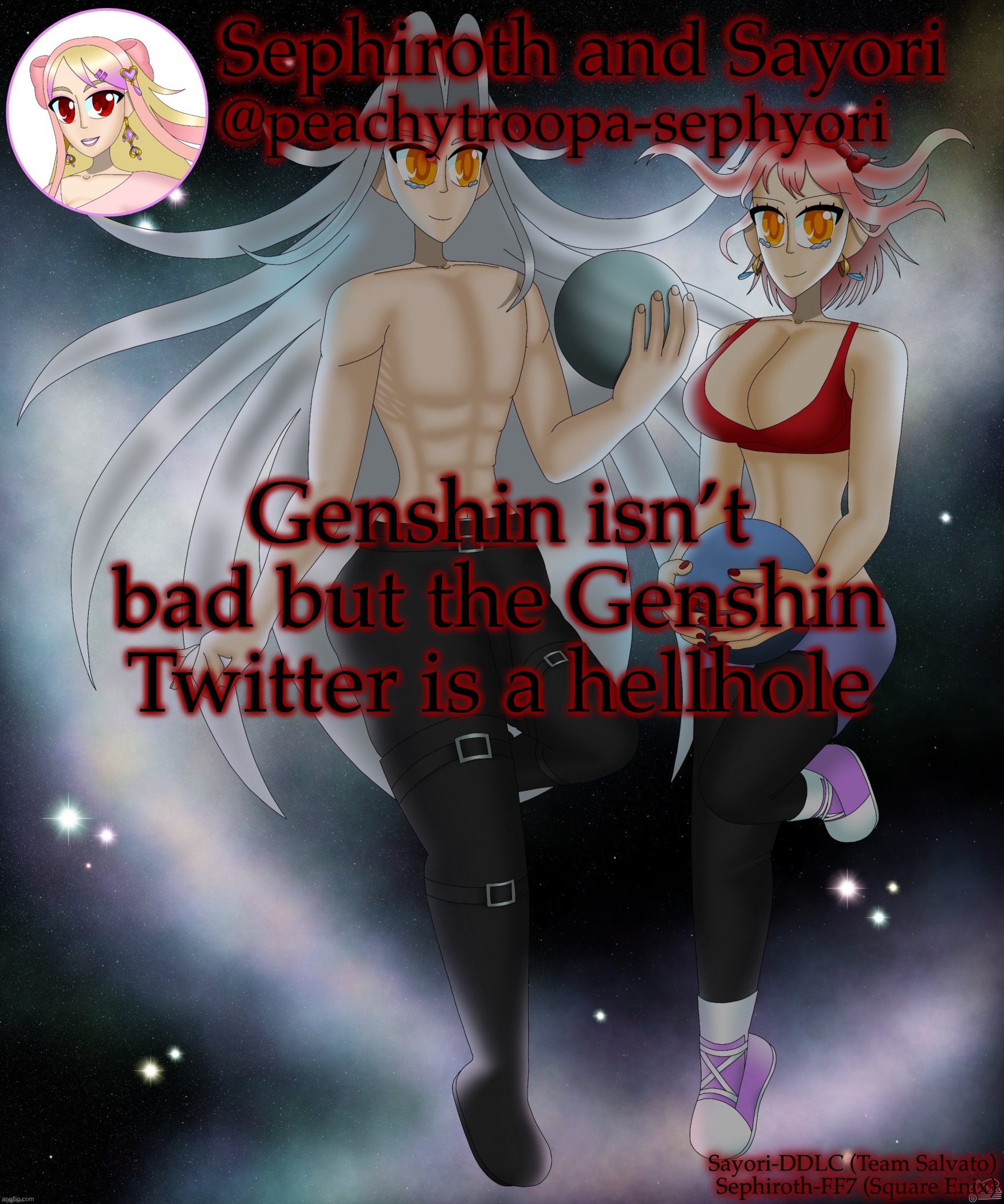 Sayori and Sephiroth - Imgflip