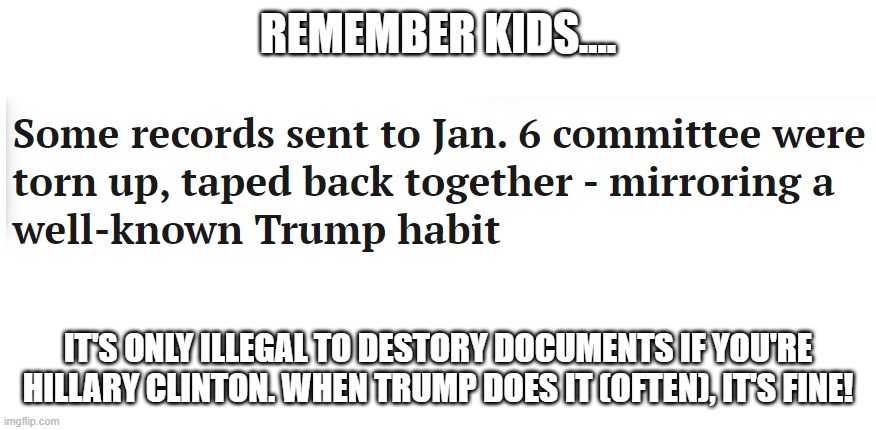 Torn Trump Documents - Imgflip