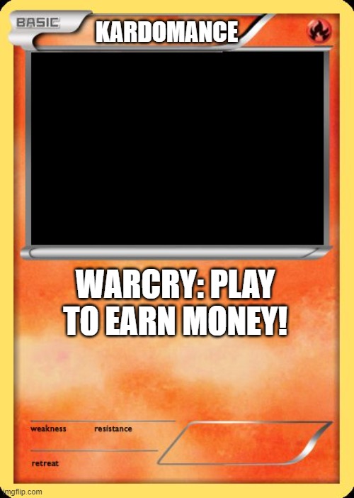 Blank Pokemon Card - Imgflip