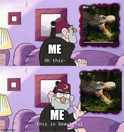 This t rex from prehistoric kingdom is just beautiful - Imgflip