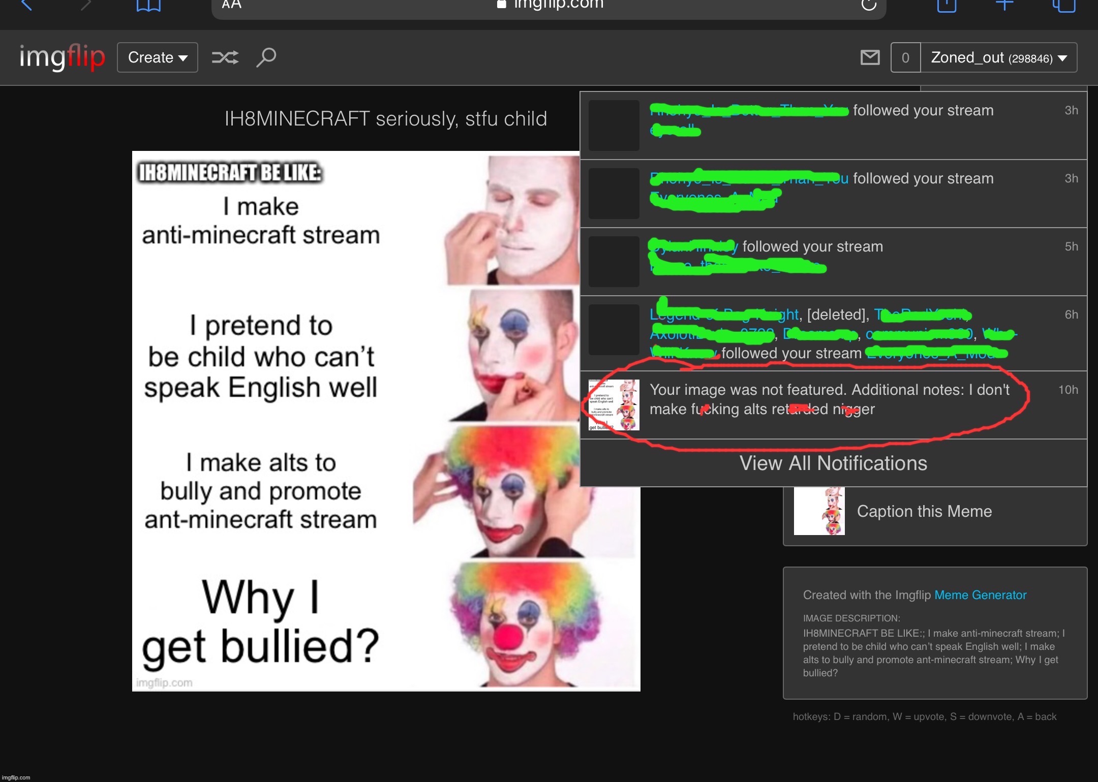 I don’t know if this will be aproved, but this guy makes anti minecraft ...