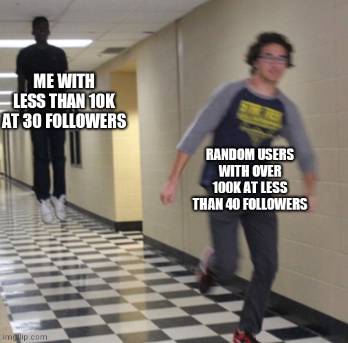 Running away in hallway - Imgflip