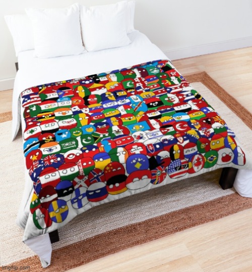 Countryballs themed hotel room - Imgflip