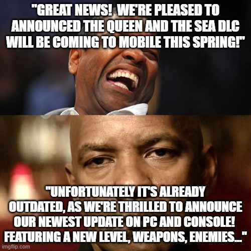 Motion Twin continuing to troll their mobile fanbase: - Imgflip