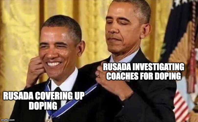 RUSADA (a state org sanctioned for covering up doping) investigating a ...