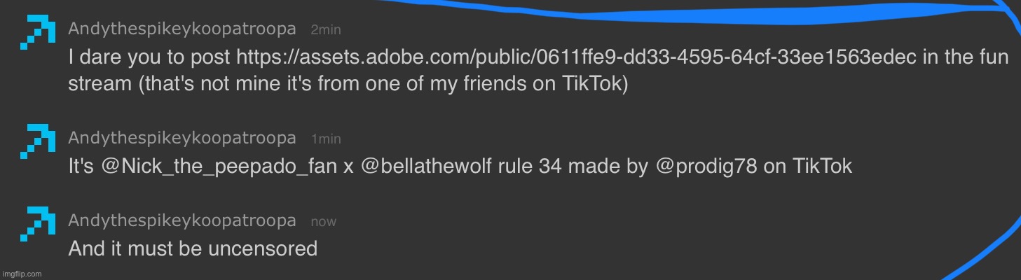 Tehe (sorry if you can't read) - Imgflip