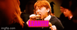 Ron Weasley eating chicken - Imgflip