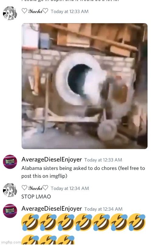 Its a gif of a person inside a washing machine - Imgflip
