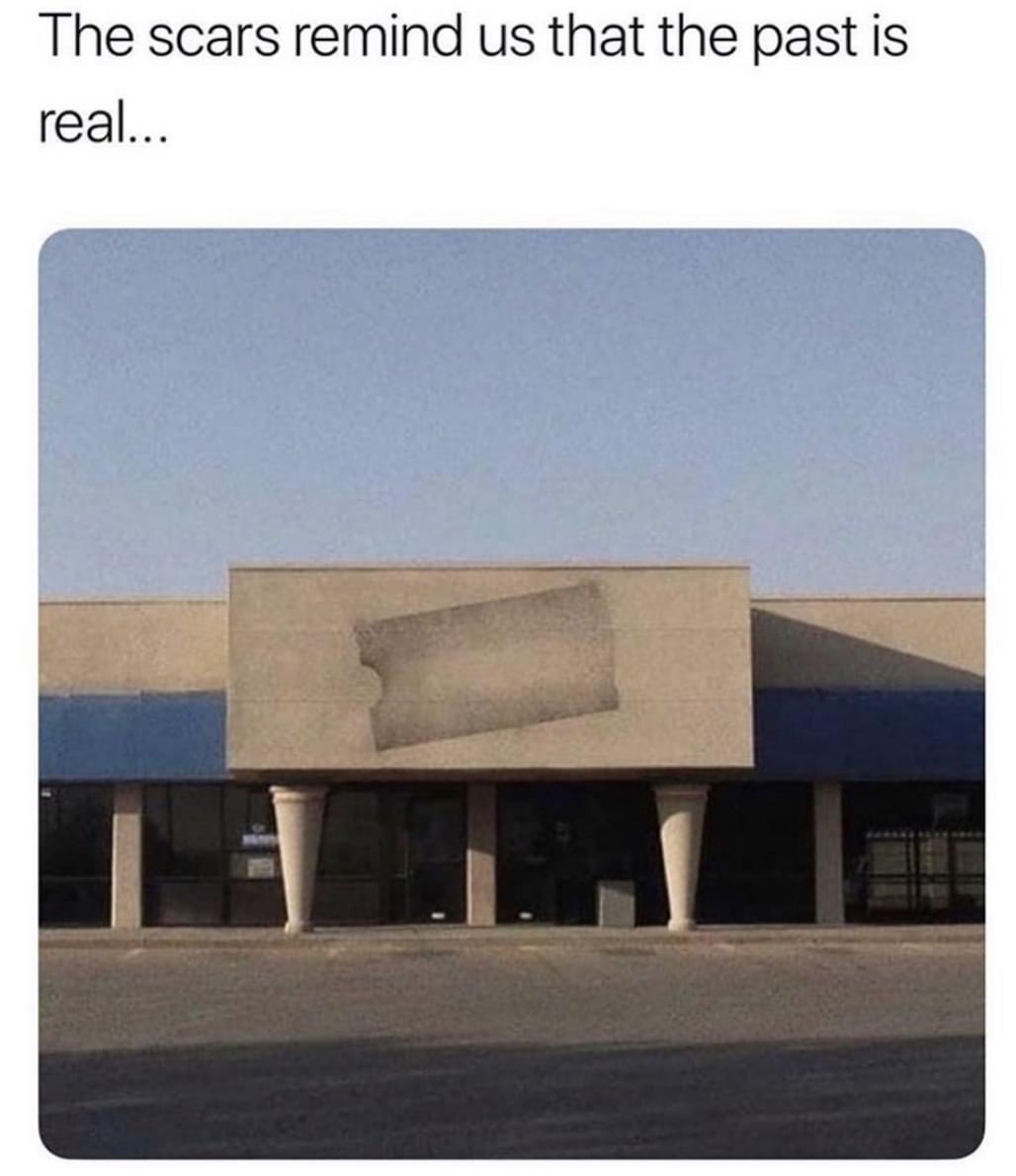 The scars remind us that the past is real Blank Template - Imgflip