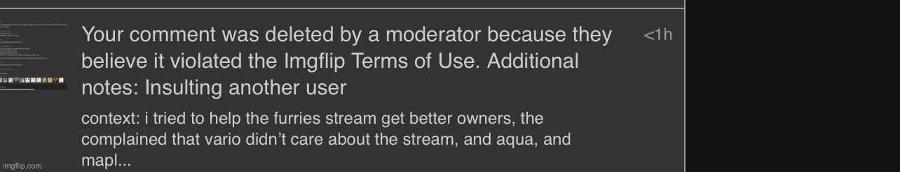 8 hour comment ban on this shit lmao - Imgflip