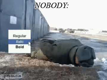 *Italic Pushups* - Imgflip