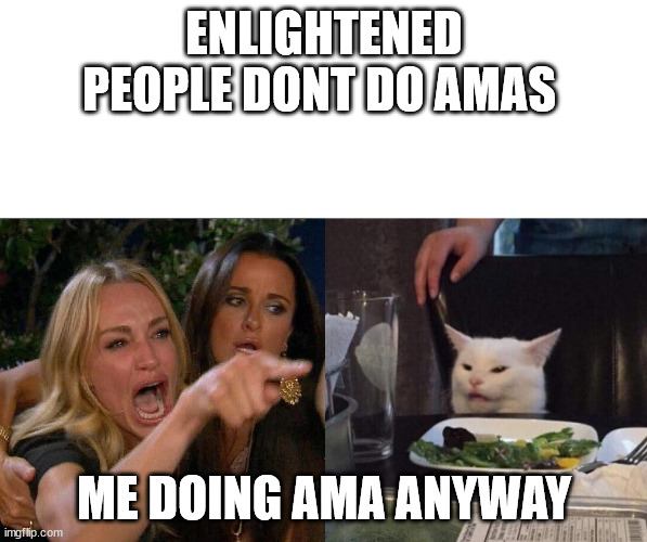 two woman yelling at a cat - Imgflip