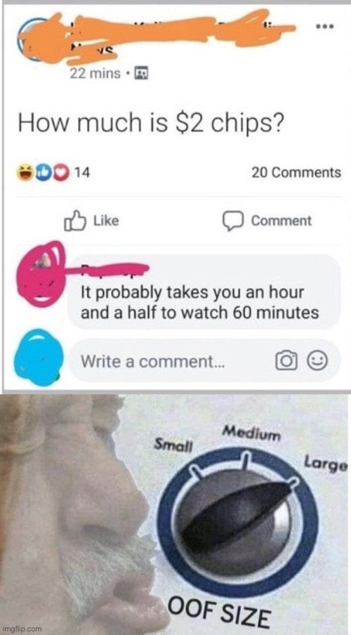 Image tagged in oof size large - Imgflip