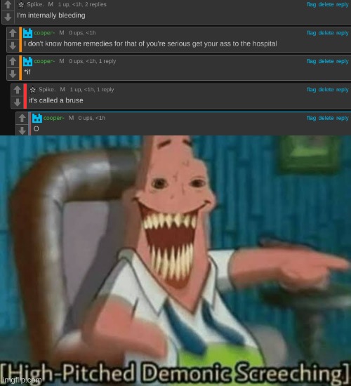 Image tagged in high-pitched demonic screeching - Imgflip