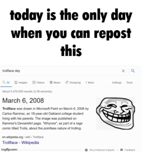 its troll day my guy's - Imgflip
