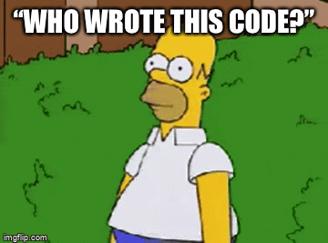 After checking Git Blame - Imgflip