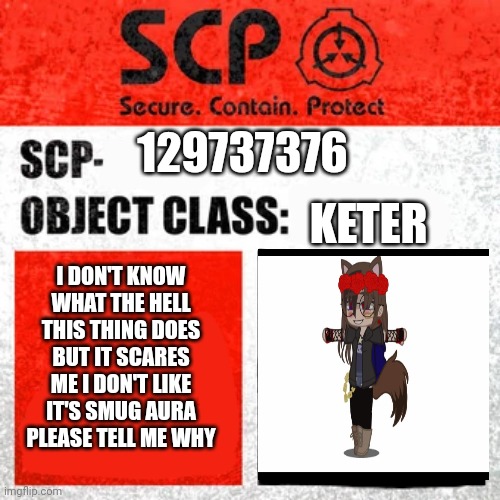 SCP Label Template: Keter - Imgflip