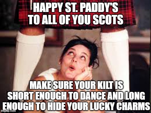 Woman Looking Up Kilt - Imgflip