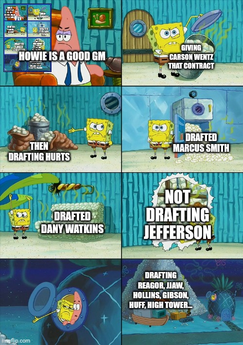 Spongebob shows Patrick Garbage - Imgflip