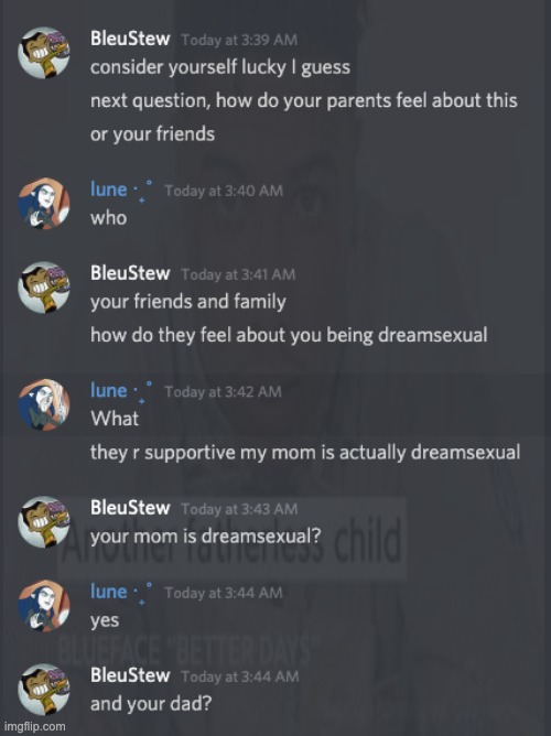 when asked about a father the feeble dreamsexual does nothing but sit ...