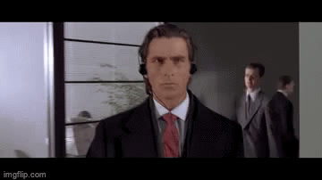 Patrick Bateman walking - Imgflip