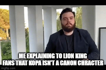 Kopa isn't canon, people! - Imgflip