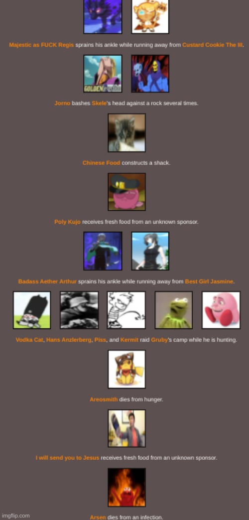 arsen dies - Imgflip