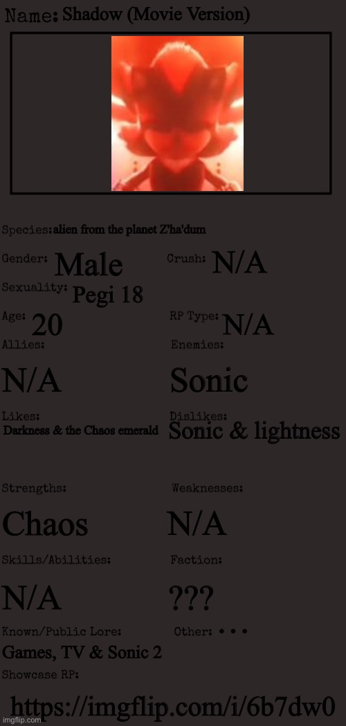 New OC showcase for RP stream - Imgflip