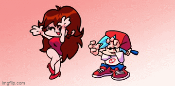 Friday Night Funkin Boyfriend x Girlfriend Caramelldansen GIF - Imgflip