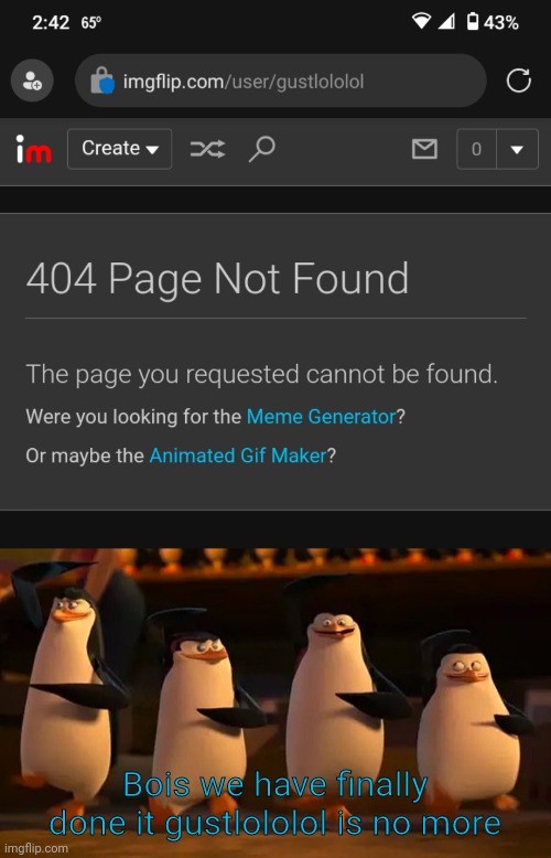 I want to thank all of you guys for helping cleanse Imgflip and making ...