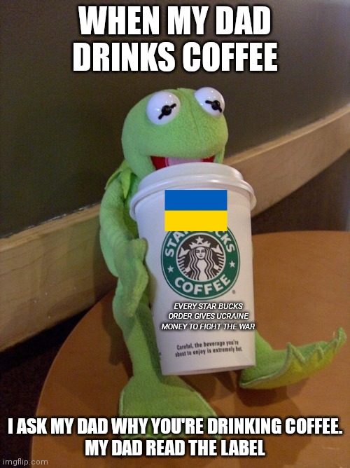 Kirmit and the caffeine rush - Imgflip