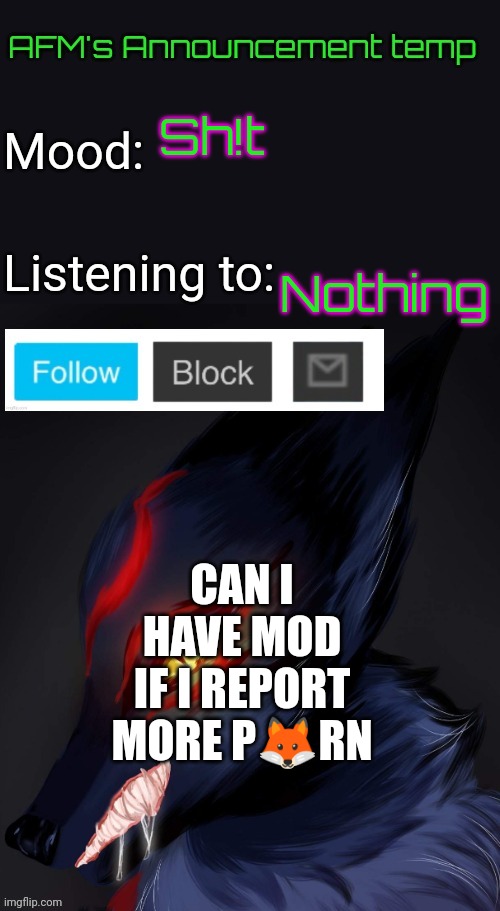 AFM's Announcement temp 2 - Imgflip