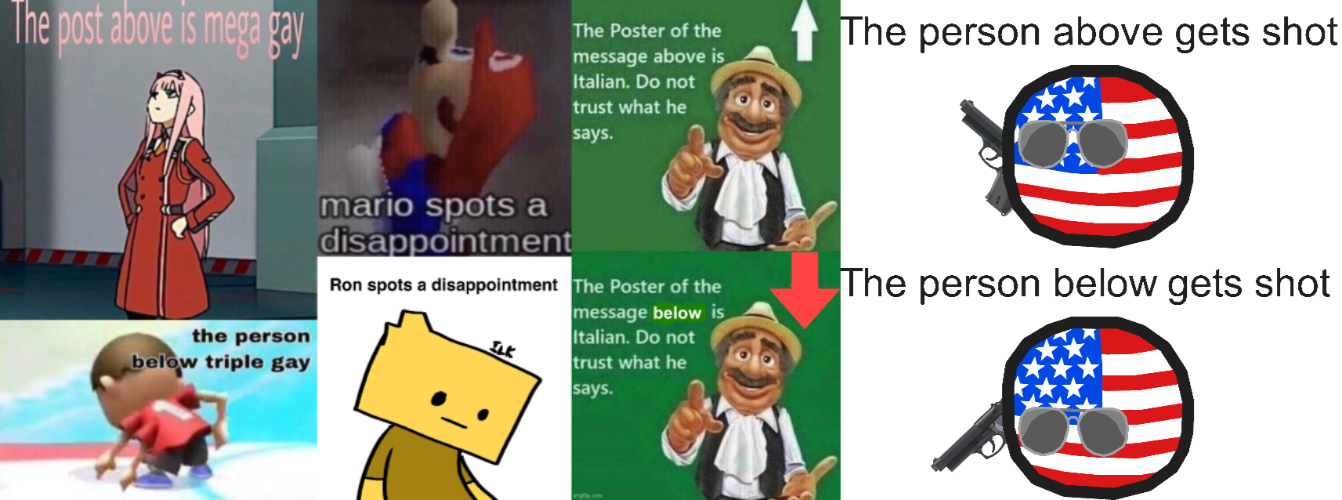 Mega the person above and below Memes - Imgflip