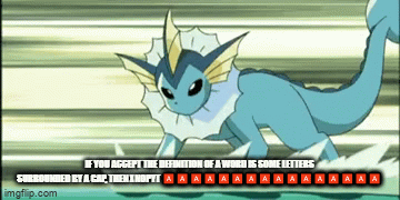 if you accept the definition of a word is some letters surrounded by a ...