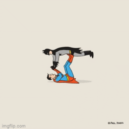 Image tagged in gifs,superman,batman - Imgflip