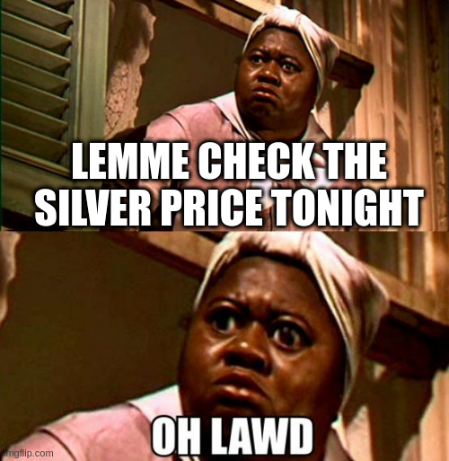 Nice discounts tonight on all PM. Silver just landed below $25 - Imgflip