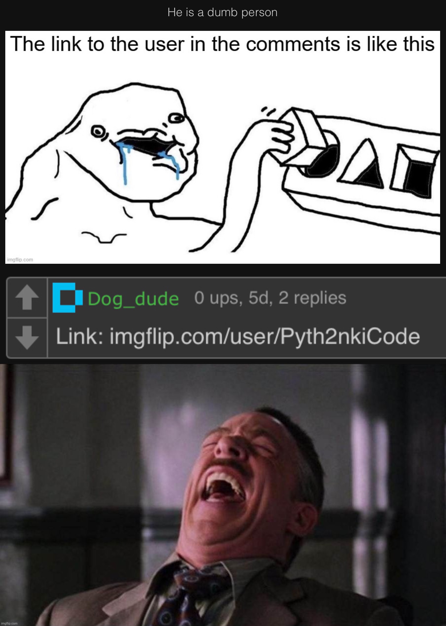 I swear on God, this person is 1 googol times more laughable than Andy ...