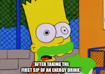 First Sip of Energy Drink Bart Simpson Squishy - Imgflip
