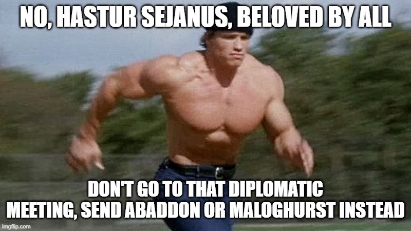 Running Arnold - Imgflip